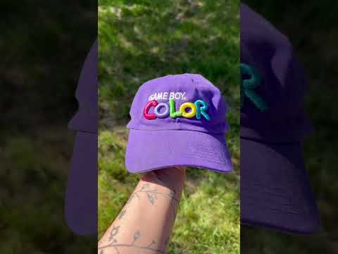 Game Boy Color 🌈 #gameboy #gameboycolor #videogames #vintage #gamer #hats #vintagehats #shorts