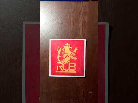 draw RCB logo #drawing #artist #realisticdrawing #logo #rcb #rcbfans #art #viralshort #shorts