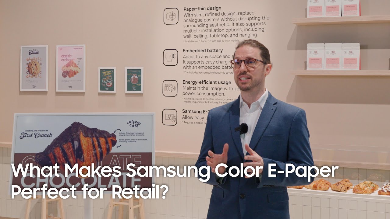 Display What’s Possible | What Makes Samsung Color E-Paper Perfect for Retail?｜Samsung