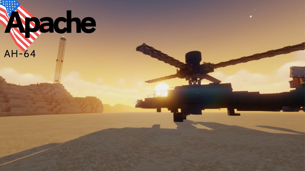Minecraft Working Ah-64 