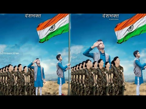 Sainik republic day photo editing on PicsArt