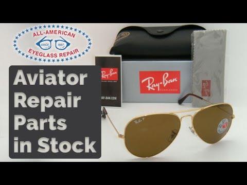 Ray-Ban Aviator Sunglasses Replacement Parts are Available at All-American Eyeglass Repair