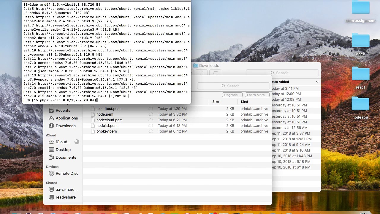 Deploying a PHP application on aws ec2 instance
