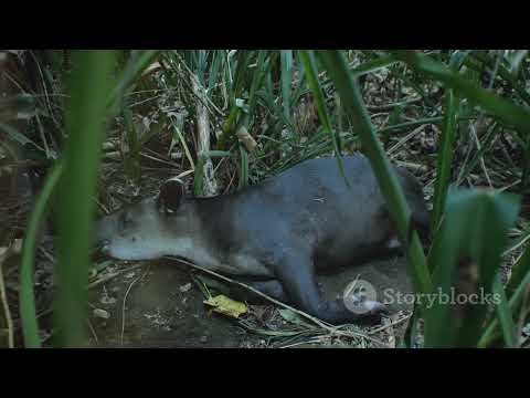 Giant Armadillo of Amazon Wildlife