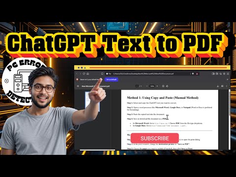 How To Convert ChatGPT Text To PDF - Detailed Tutorial
