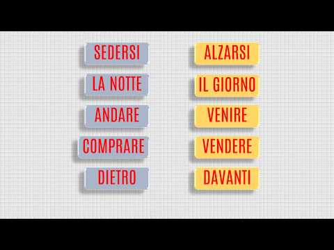 MEMORIZZIAMO - I CONTRARI