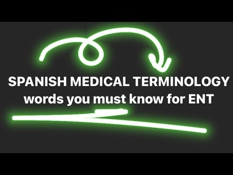 Spanish Medical Terminology | 5 ENT words you must know in medicine #shorts #medicalspanish