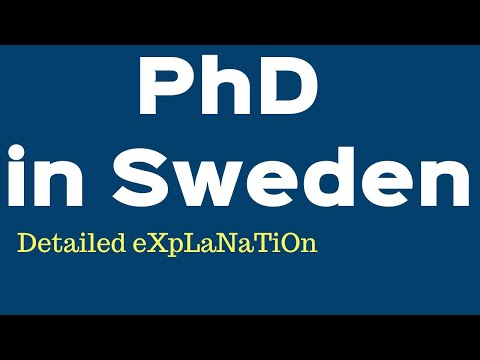PhD in Sweden with Scholarship. A study in Sweden as an International student from any university.