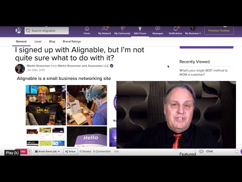 What do I do on Alignable?