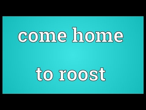 Come home to roost Meaning