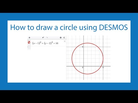 How to draw a circle using DESMOS