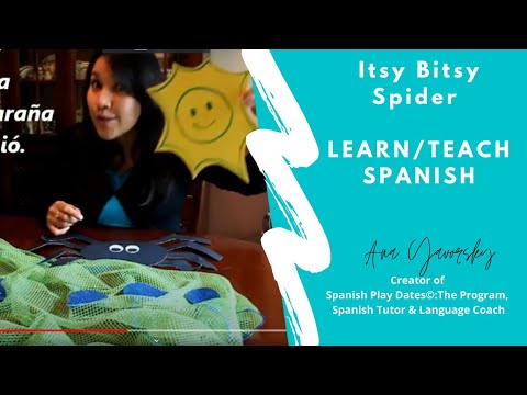 Itsy Bitsy Spider in Spanish - How to teach the song