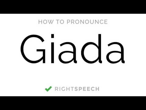 🔴 Giada - How to pronounce Giada - American Girl Name
