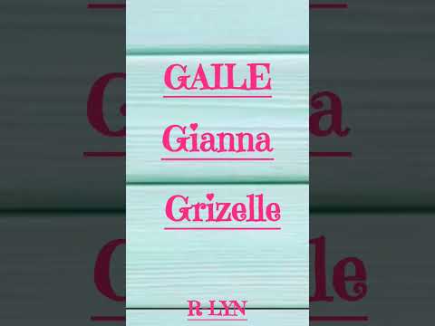 baby girl names that start with letter G