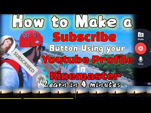 How to make a subscribe button in kinemaster tutorial like Ivana Alawi