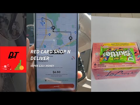 SUPER EASY MONEY: DOORDASH REDCARD SHOP N DELIVER 👌 😎