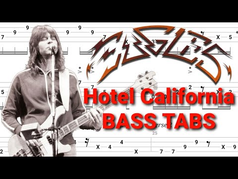 Eagles - Hotel California BASS TABS | Cover | Tutorial | Lesson