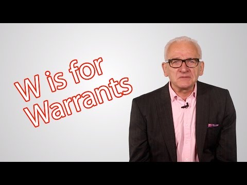 W is for Warrants - Graham Rowan's A - Z of Investing