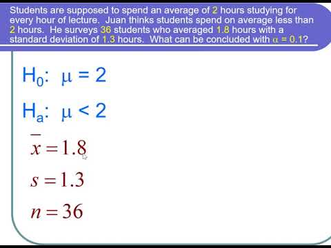 Hypotheis Test for a Mean With Data, Fail to Reject