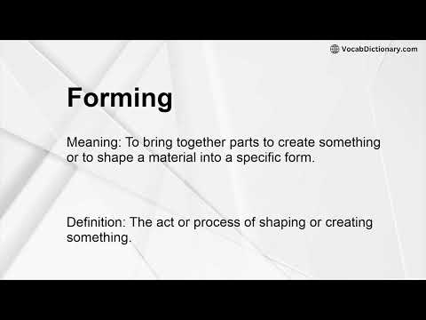 Forming Meaning