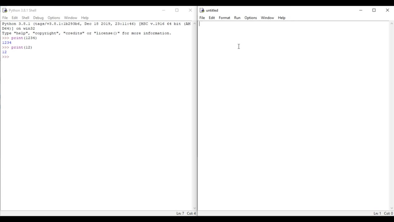 1.2 - Using the Python IDLE editor