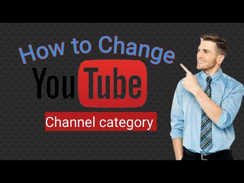 how to change channel category on youtube