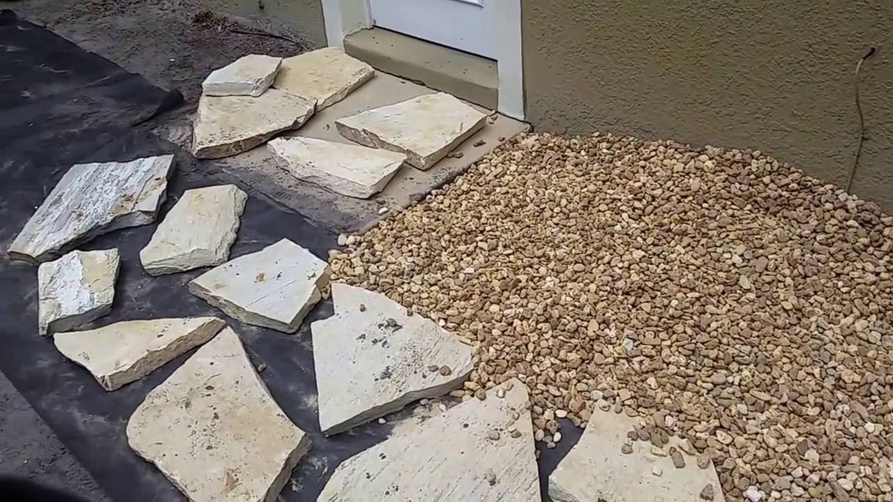 Flagstone walkway installation, Paver walkway installation, Rock installation, Landscape Walkway