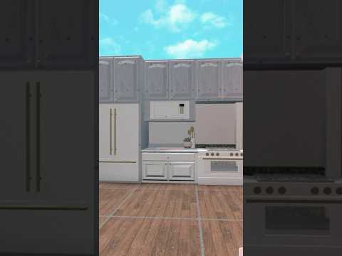 Cute Bloxburg kitchen build #roblox