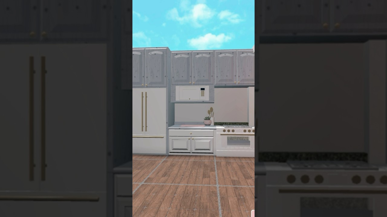 Cute Bloxburg kitchen build #roblox