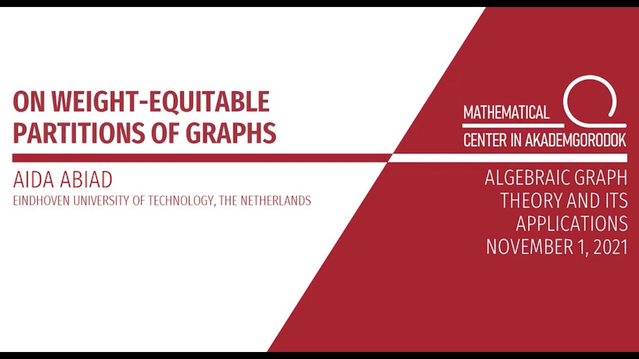 Aida Abiad, On weight equitable partitions of graphs