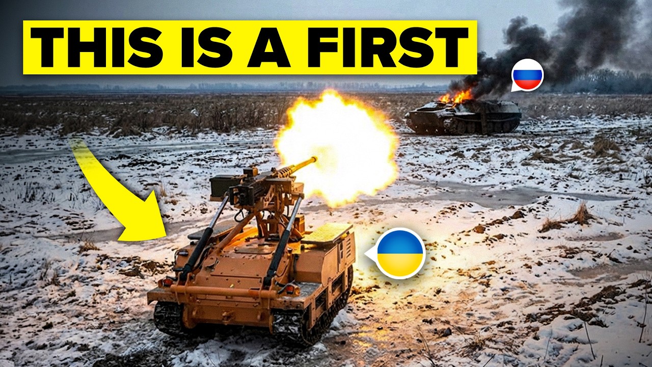Ukraine’s ROBOT Army Just SCORED a World-First Frontline Kill Against Russia