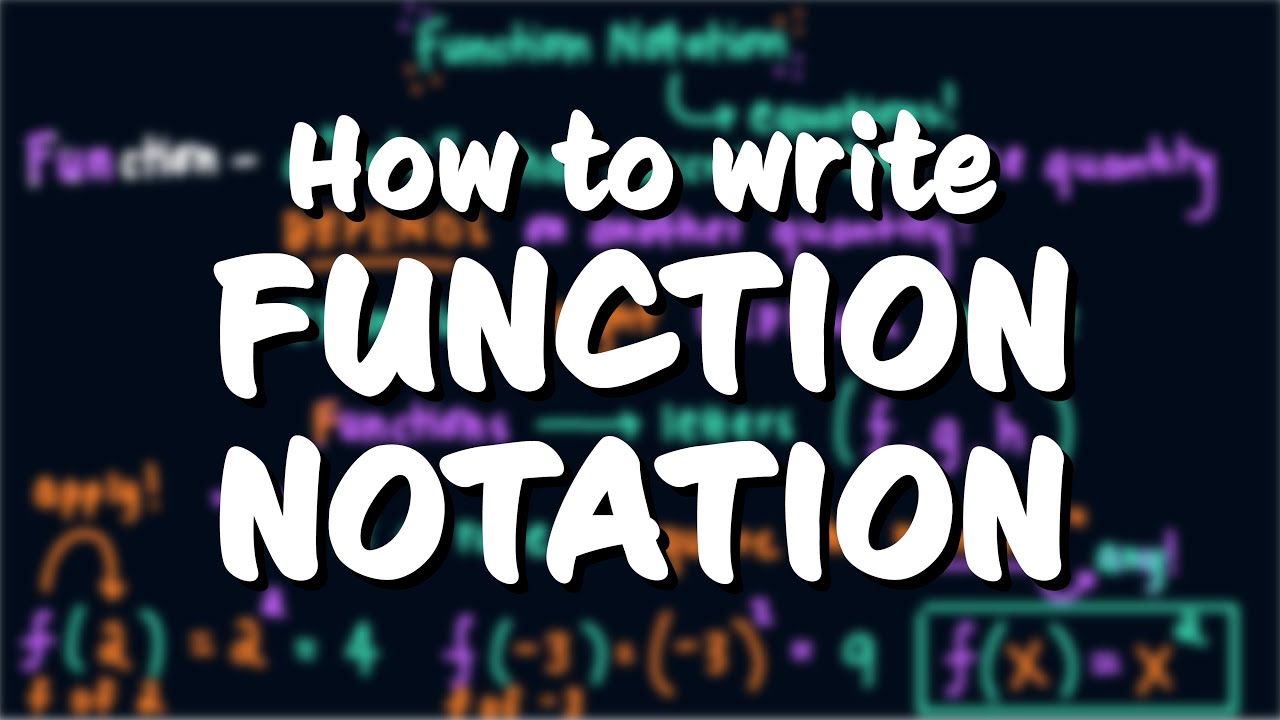 How to Write a Function in Function Notation | Deep Dive!