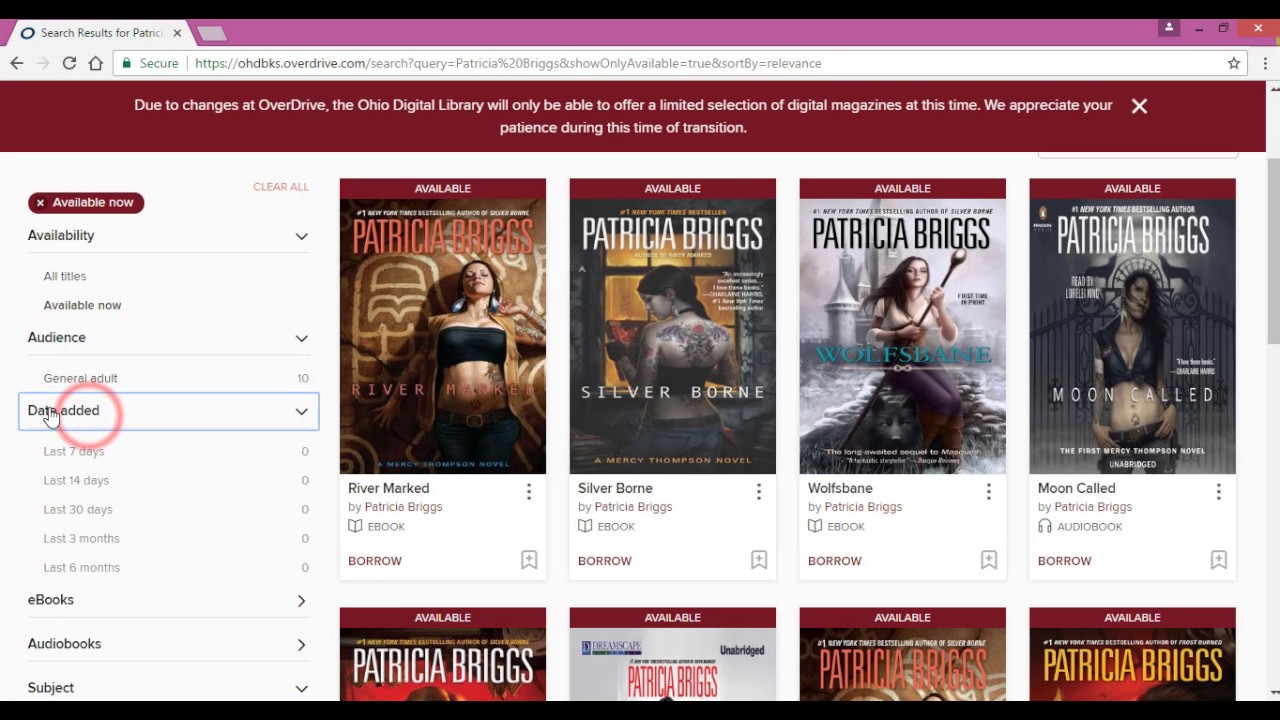 Browsing The Ohio Digital Library