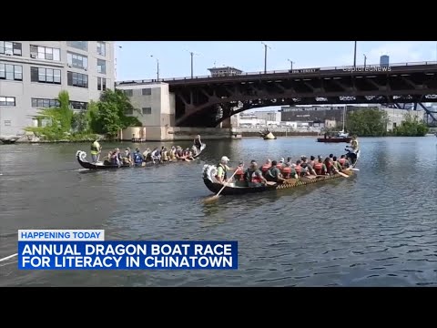 Annual Chicago Dragon Boat Race for Literacy held in Chinatown
