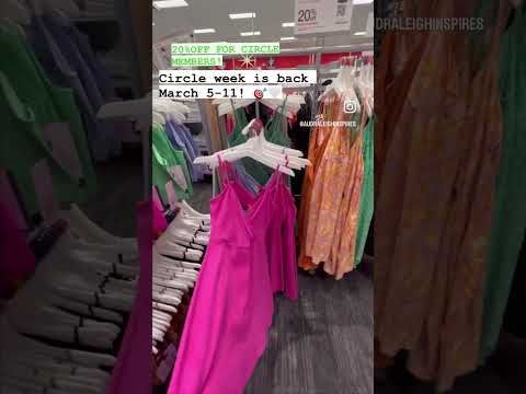 TARGET SHOP WITH ME | 🎯 CIRCLE WEEK IS BACK 20% OFF! | AFFORDABLE FASHION! #shorts #targetshopping