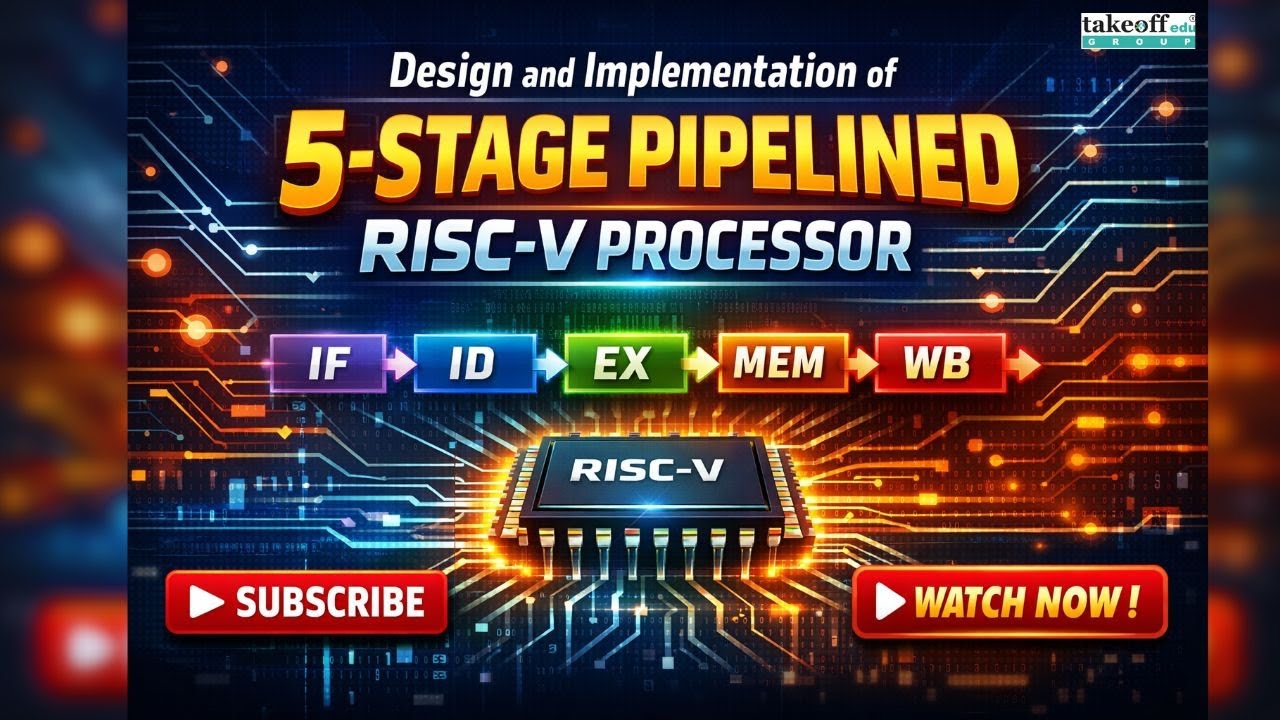 Build a 5-Stage Pipelined RISC-V Processor from Scratch | VLSI Project 🚀