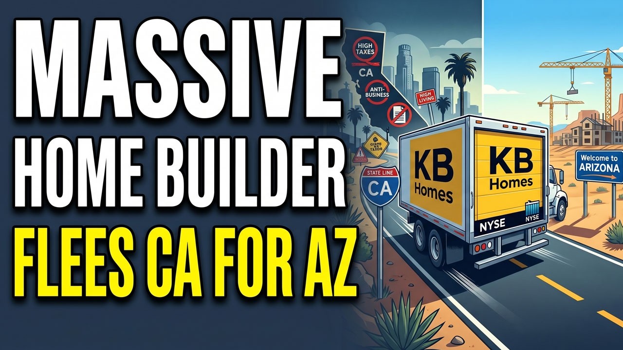 KB Home FLEES California! $3.7B Builder DUMPS Newsom for Arizona Tax Haven