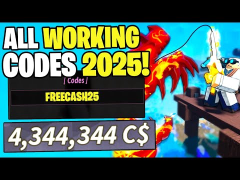 *NEW* ALL WORKING CODES FOR FISCH IN 2025! ROBLOX FISCH CODES