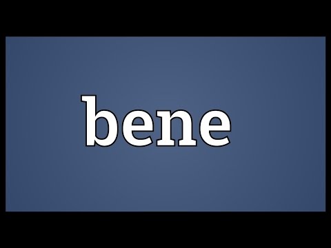Bene Meaning