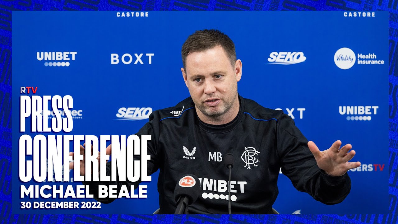 Watch Michael Beale's Rangers press conference in full as he sends ...