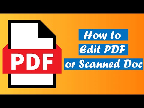 How to edit a Scanned Document / Edit PDF - Free & No Watermark