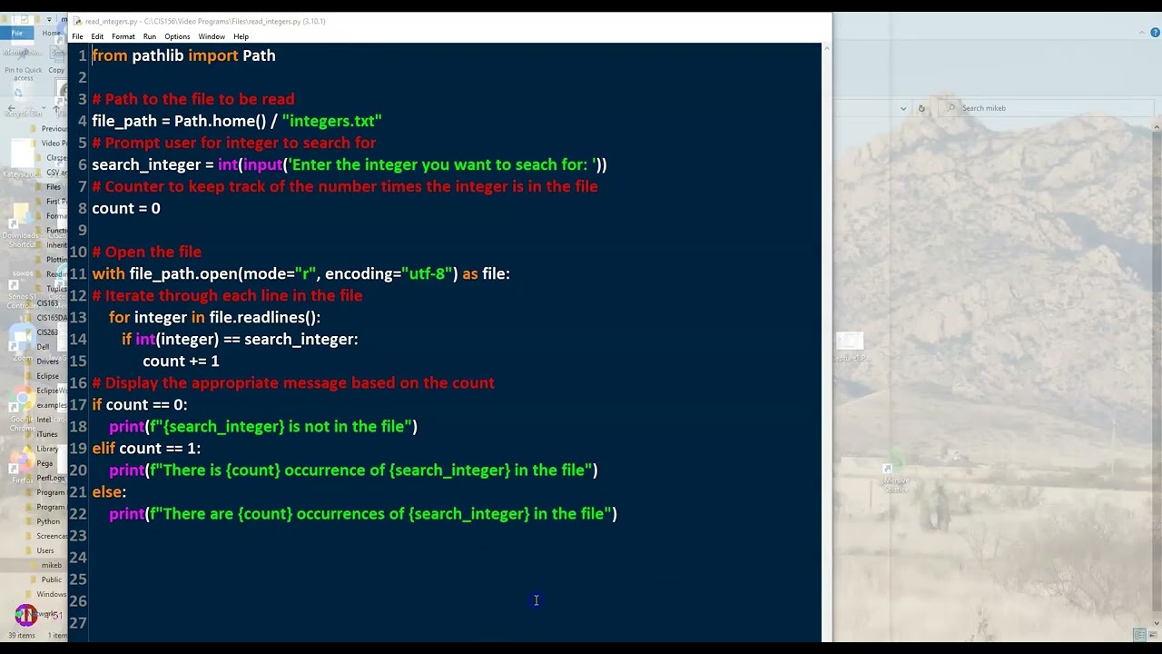 Python Write Read Integers