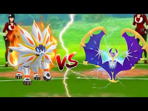 Solgaleo vs Lunala Astral Battle 😂 pokemon go.