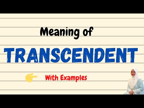 Daily vocabulary | Transcendent Meaning | Vocabgram