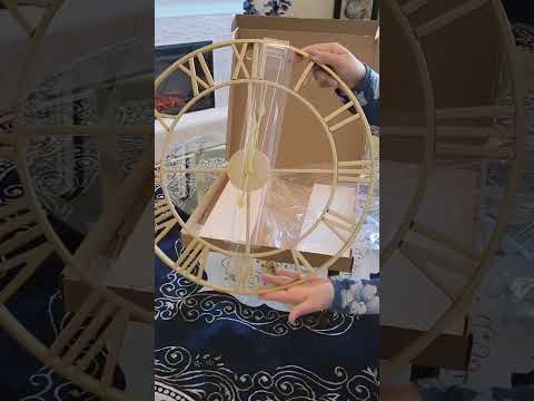 Handmade Gold Roman Numerals Wall Clock: Silent & Amazon Bestseller