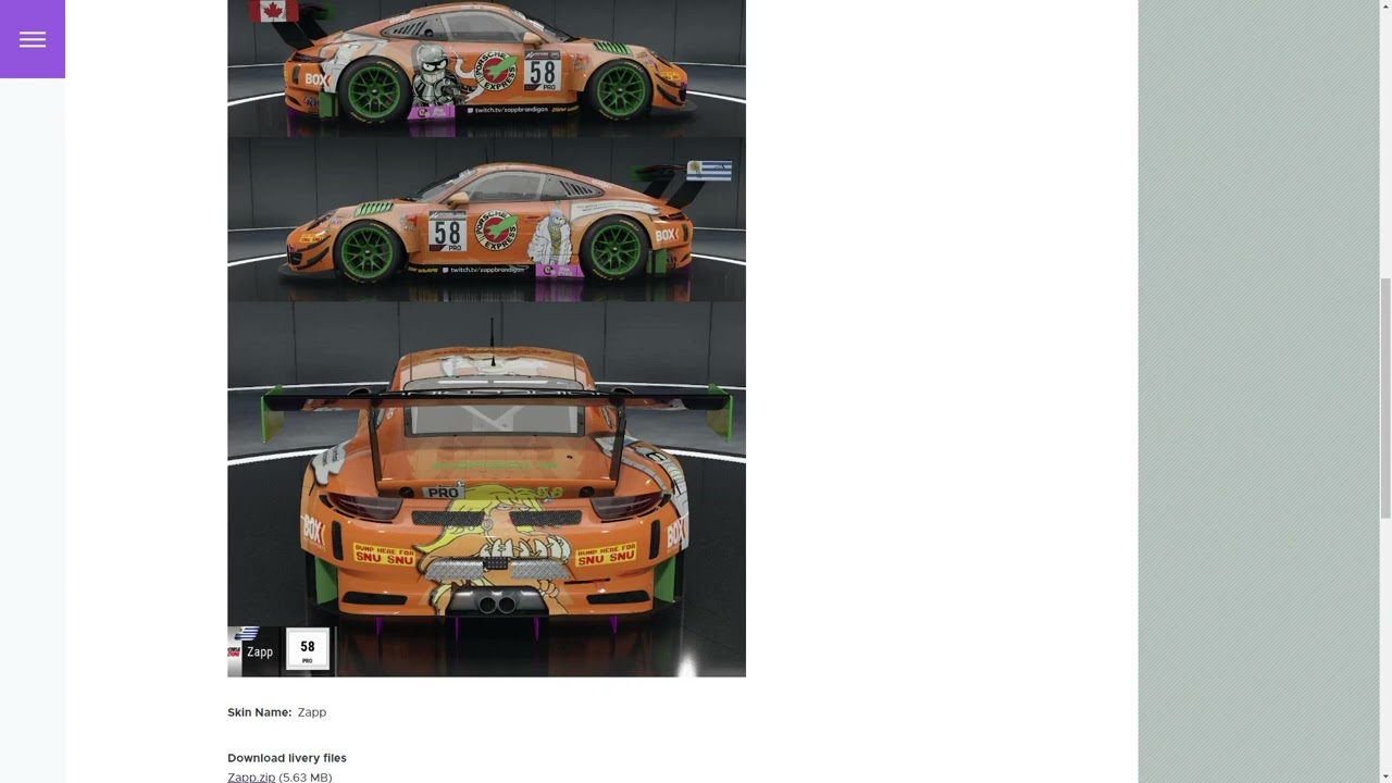 Awesome Simracing - Box3 Livery Upload and Usage