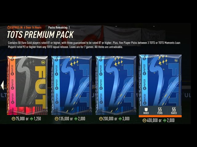 TOTS Premium pack: Is the FIFA 23 TOTS Premium pack worth it?