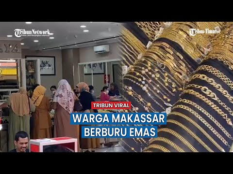 Aktivitas Jual Beli Emas di Jalan Somba Opu Makassar Meningkat