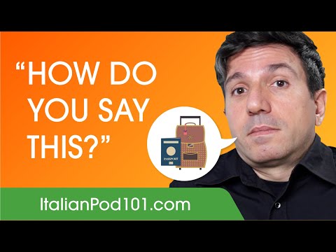 How to Say 'How do you say this in Italian?' - Italian Conversational Phrases