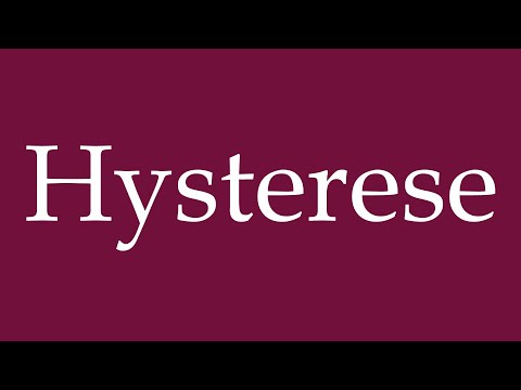 How to Pronounce ''Hysterese'' (Hysteresis) Correctly in German